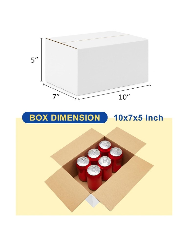 40 Pack Small Shipping Boxes 10x7x5, Corrugated Cardboard Boxes for ...