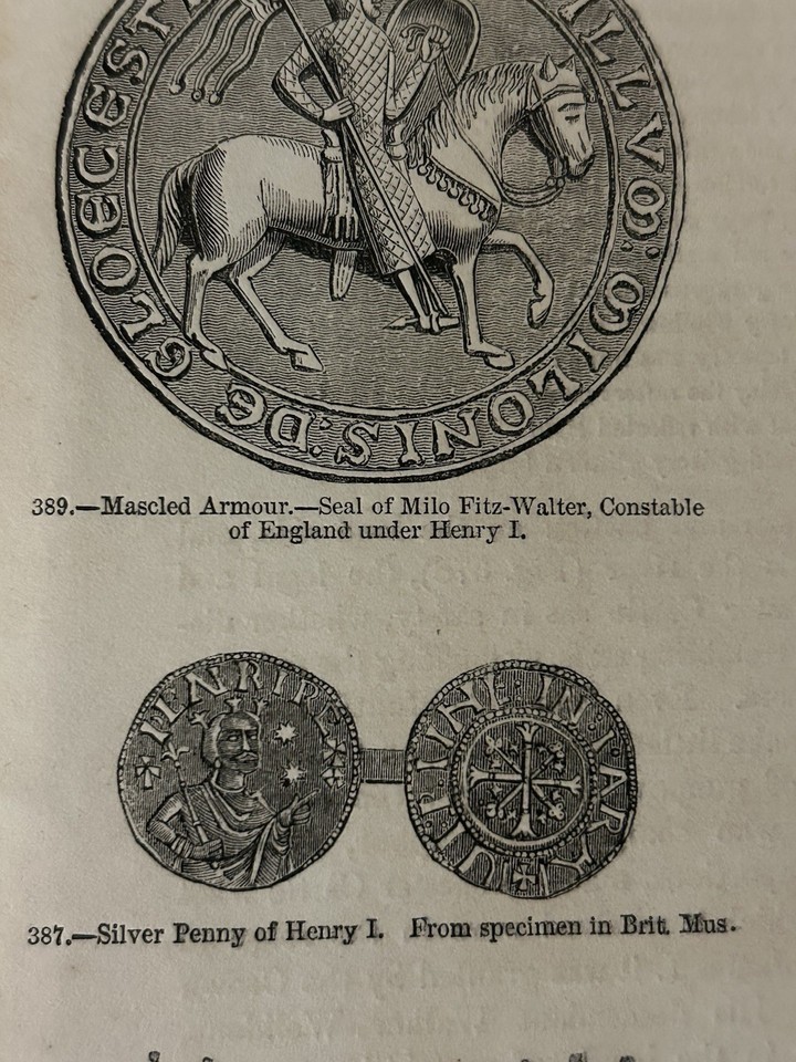 Antique Print King Henry c1860s Matilda Castles Coins English History ...
