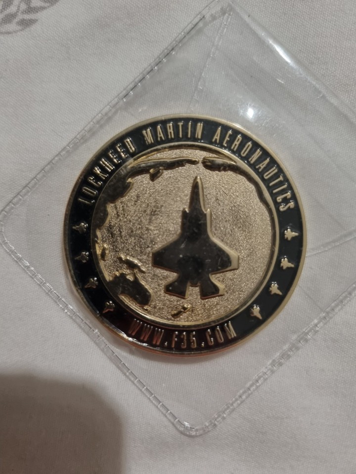F35 Lightning II Lockheed Martin Challenge Coin | eBay UK