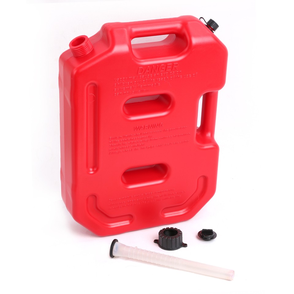 2.6 Gallon 10L Oil Can Gas Container Pot PE Gasoline Anti-static Fuel ...