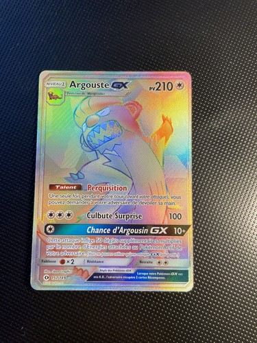 Carte Pokémon Argouste GX Full Art Rainbow Secrète 157/149 SL1 | eBay