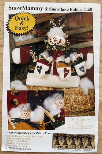 Snowmammy & Snowflake Babies Pattern By Happy Hollow Designs | eBay