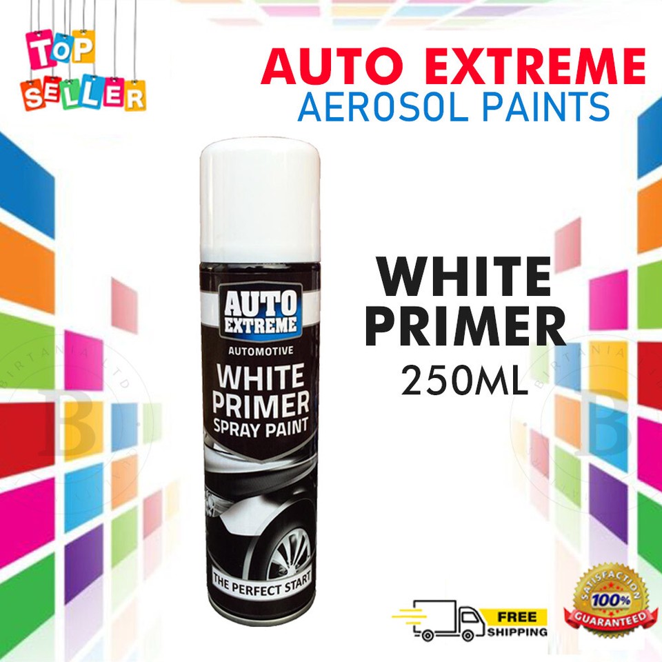 Spray Paint Aerosol Auto Car Primer Matt Gloss Lacquer Restore Metal A5 ...