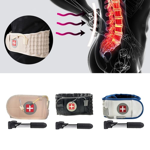 Inflatable Back Belt with Inflatable Pump Traction Device Rest Waist ...
