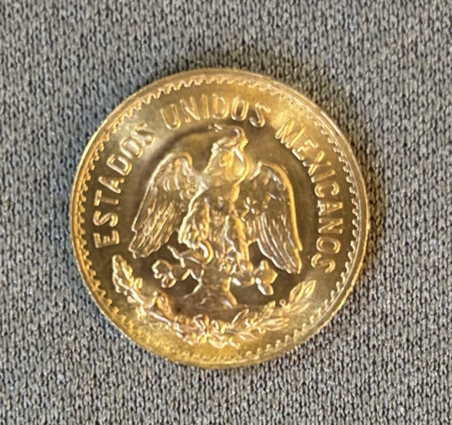 1955 Mexico 5 peso gold coin Gold Coin BU mint | eBay