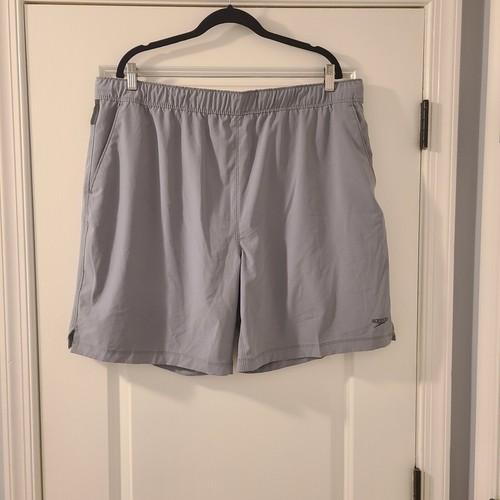 SPEEDO Men's Bathing suit With Pockets Gray And Black Size XXL | eBay