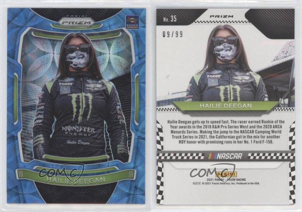 2021 Prizm Variation Carolina Blue Scope 9/99 Hailie Deegan (Sunglasses ...