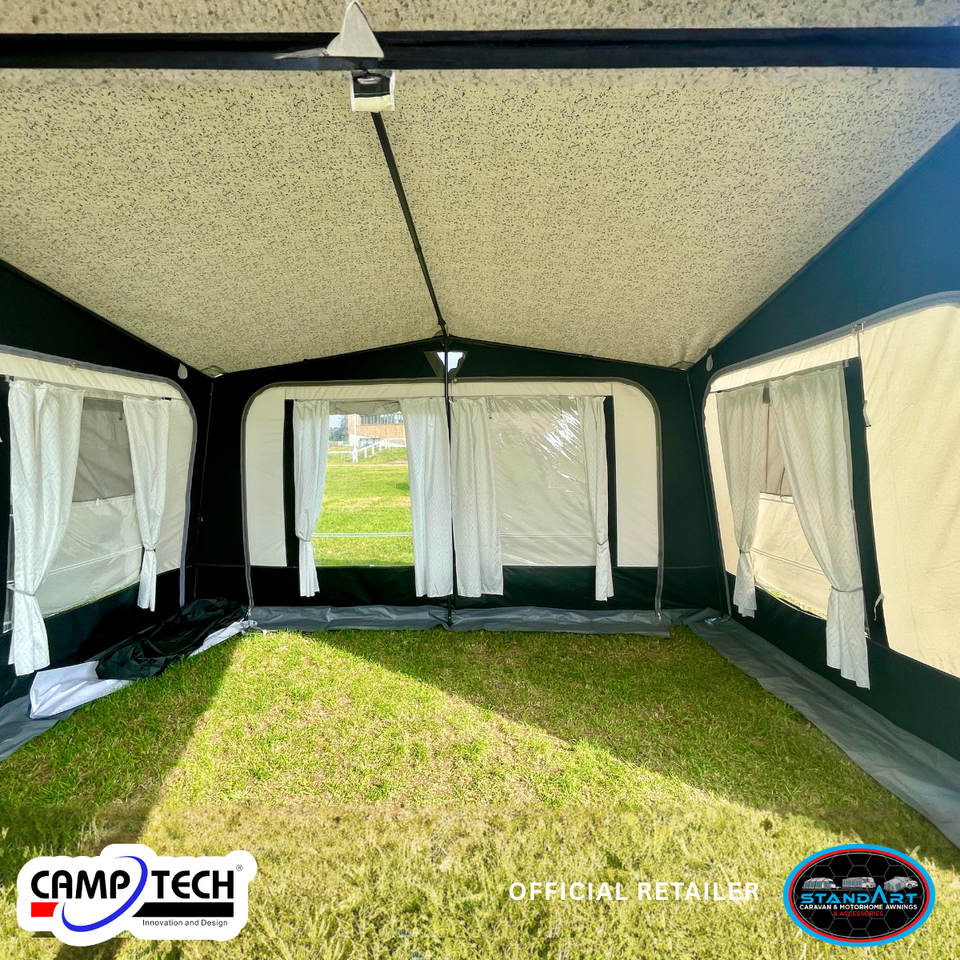 Camptech Count DL Heavy Duty All Season Porch Caravan Awning | 25mm ...