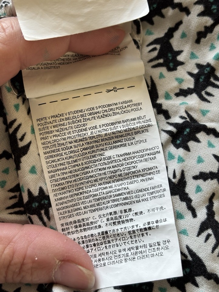 VANS AND ELEY KISHIMOTO LIVING ART COLLECTION Smooth Cat Button Up Long ...