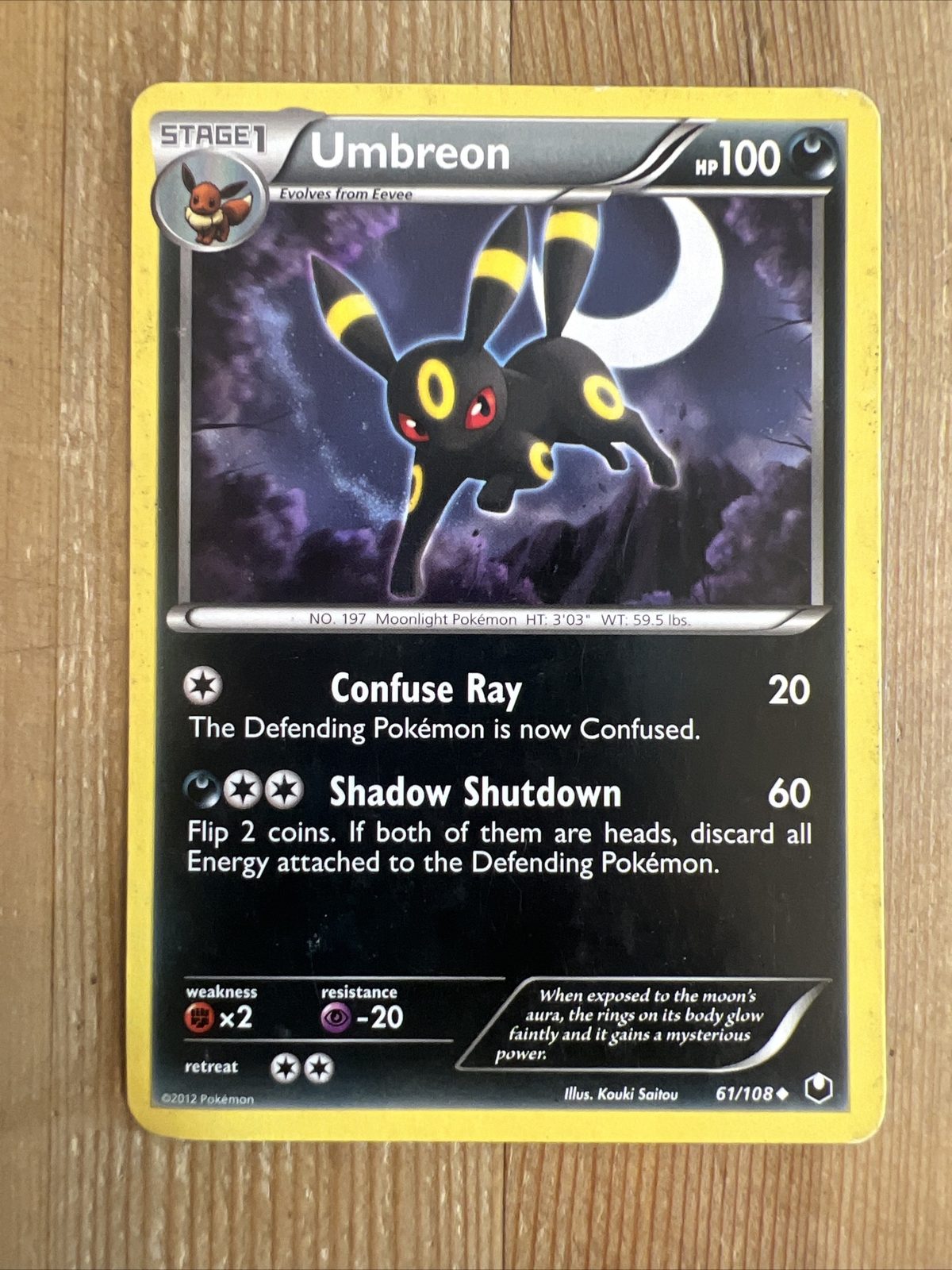 Umbreon Card Dark Explorers
