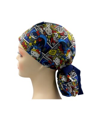Cute Kitty Verion 1 Ponytail Scrub Cap DoctorTheatre Nurse Hospital ...