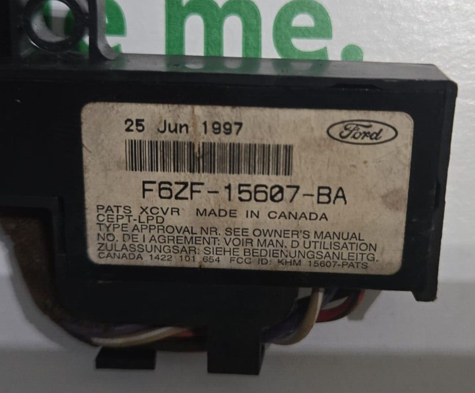 1994-1997 Ford Mustang GT Anti Theft Immobilizer Transceiver F6ZF-15607 ...