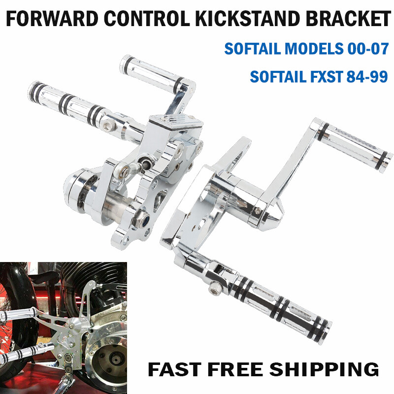 Polished Forward Controls For Harley Softail FLSTF FXSTC FXSTS 00-07 ...