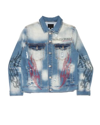 mackeen venice red black jean set size 38 top 2xl | eBay