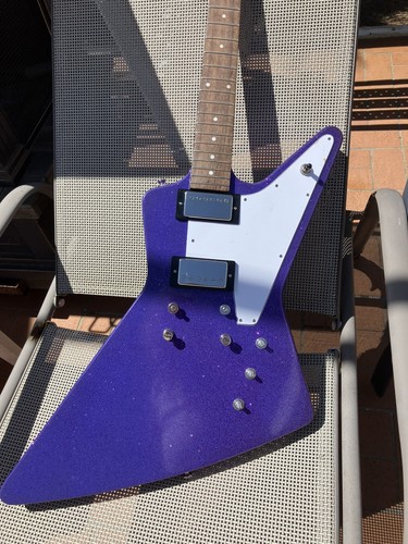 2024 Epiphone Explorer Guitar Headstock Repair Purple Sparkle | eBay
