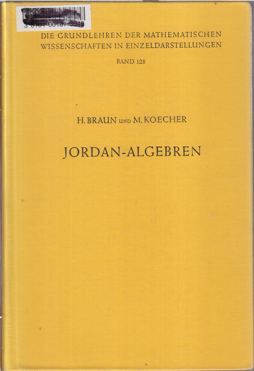 Jordan-algebren By Braun, Hel | eBay