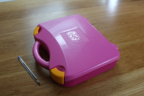 Pink Lego storage case storage carry toy fun travel safe compartments ...