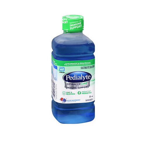Pedialyte Advanced Care Electrolyte Solution Blue Raspberry 33.8 Oz | eBay