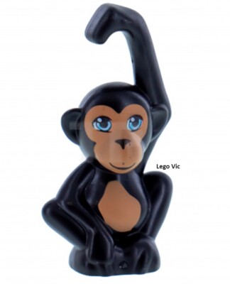 Lego 14736pb02 Monkey Black Singe Noir du Friends 41038 MOC new A7 | eBay