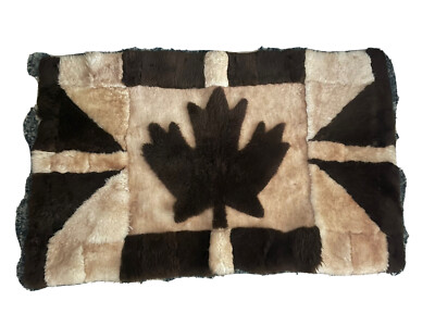 Genuine Caribou Hide Canadian Rug or wall art! Rare find with Maple ...