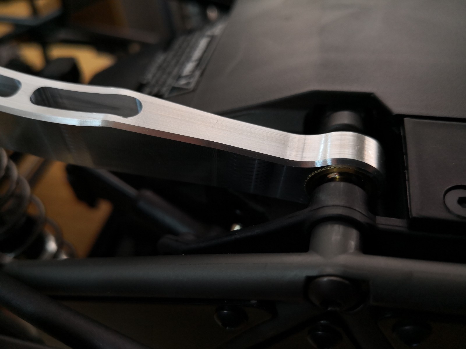 CNC Aluminum Trailing Arm (2) Black For Traxxas Unlimited Desert Racer ...