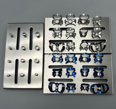 Dental Endodontic Surgical Rubber Dam Clamps Sheets Clip Stainless ...