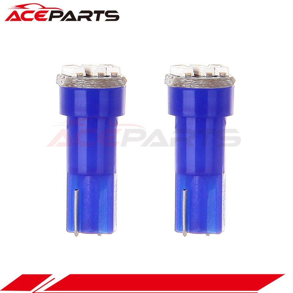 20X XENON BLUE CAR T5 3-3014 SMD WEDGE LED LIGHT BULBS 74 17 18 37 70 ...