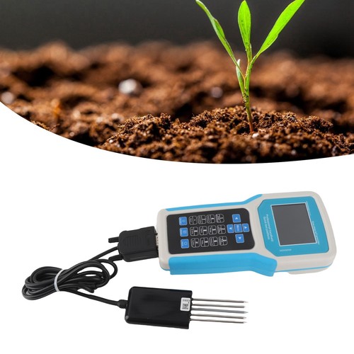 Handheld Soil Temperature Humidity Conductivity PH Nitrogen Phosphorus ...