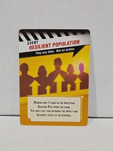 Pandemic Board Game Replacement Cards Event Resilient Population | eBay
