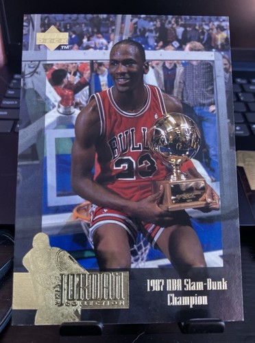 1995 Upper Deck COLLECTION JC5 1987 SLAM DUNK CHAMPION MICHAEL JORDAN ...