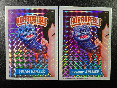 SP Foil Brain Damage 1988 Movie Horrorible Kids Garbage Pail Kids Spoof ...
