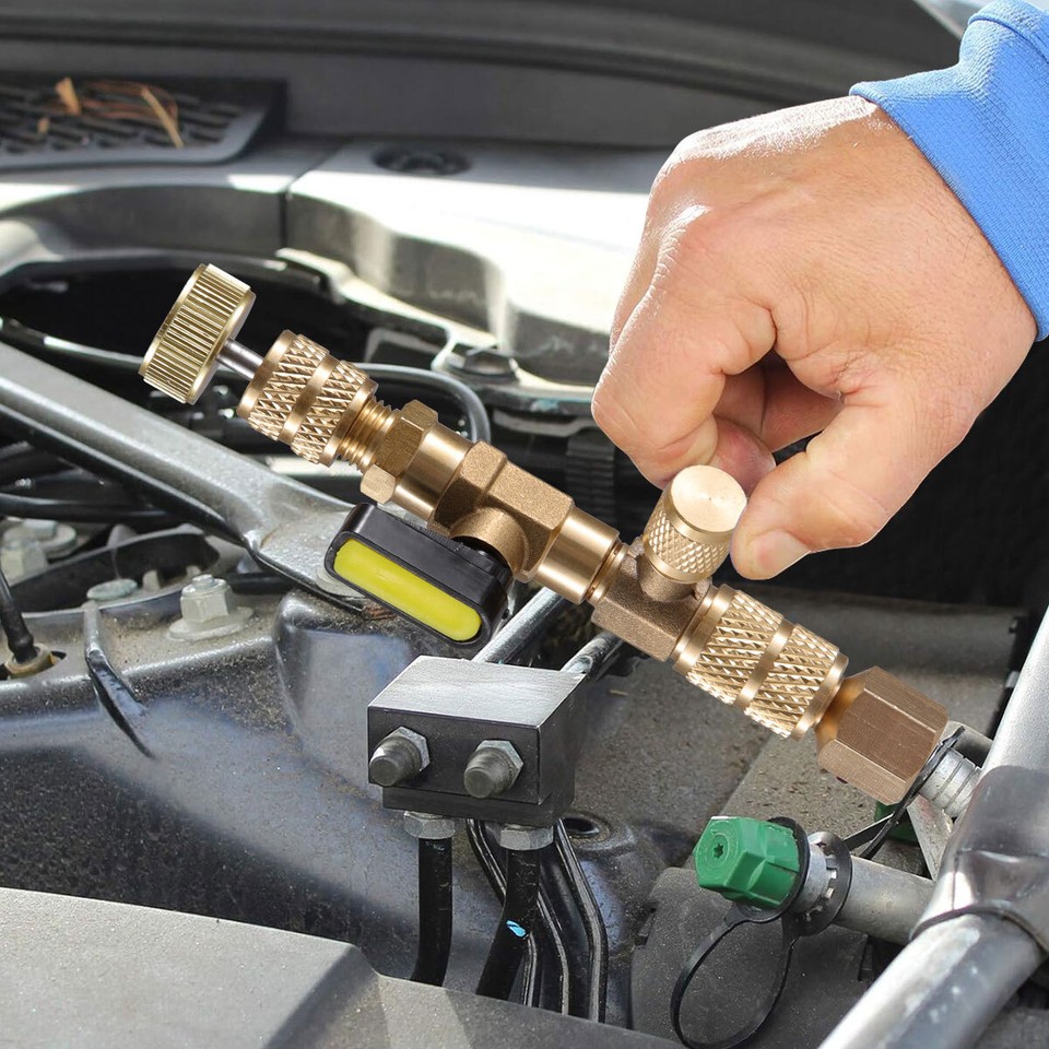 HVAC Tool AC Schrader Valve Core Remover Dual Size 1/4" & 5/16" Port ...