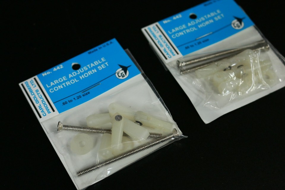 Carl Goldberg RC Large Adjustable Control Horn Set (2) .60 size #442 ...