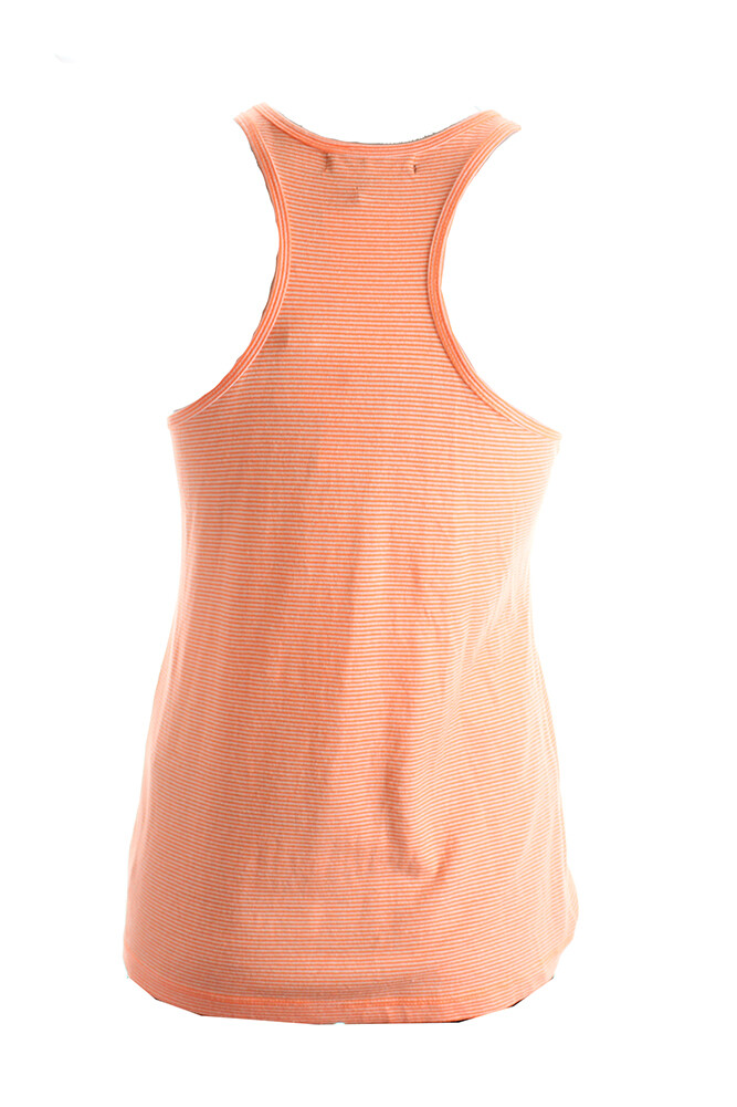 Sanctuary Orange Striped Racerback Tank Top S | eBay