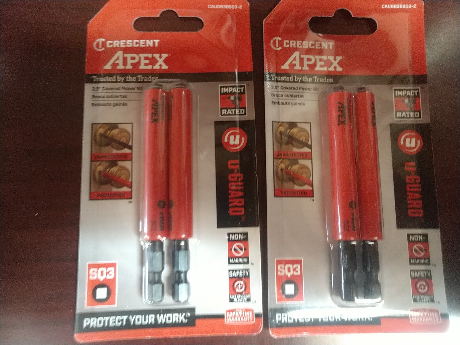 4 - Crescent uGUARD || Impact 3.5" Bits - # SQ 3. Square. (LLB-18) | eBay