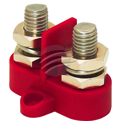 Dual Stud Distribution positive Terminal Red Battery 8mm & 10mm Post ...