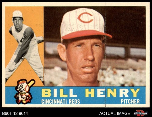 1960 Topps #524 Bill Henry Reds 8 - NM/MT | eBay