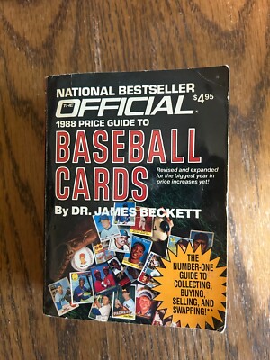The Official 1988 Beckett Price Guide To Baseball Cards Paperback | eBay