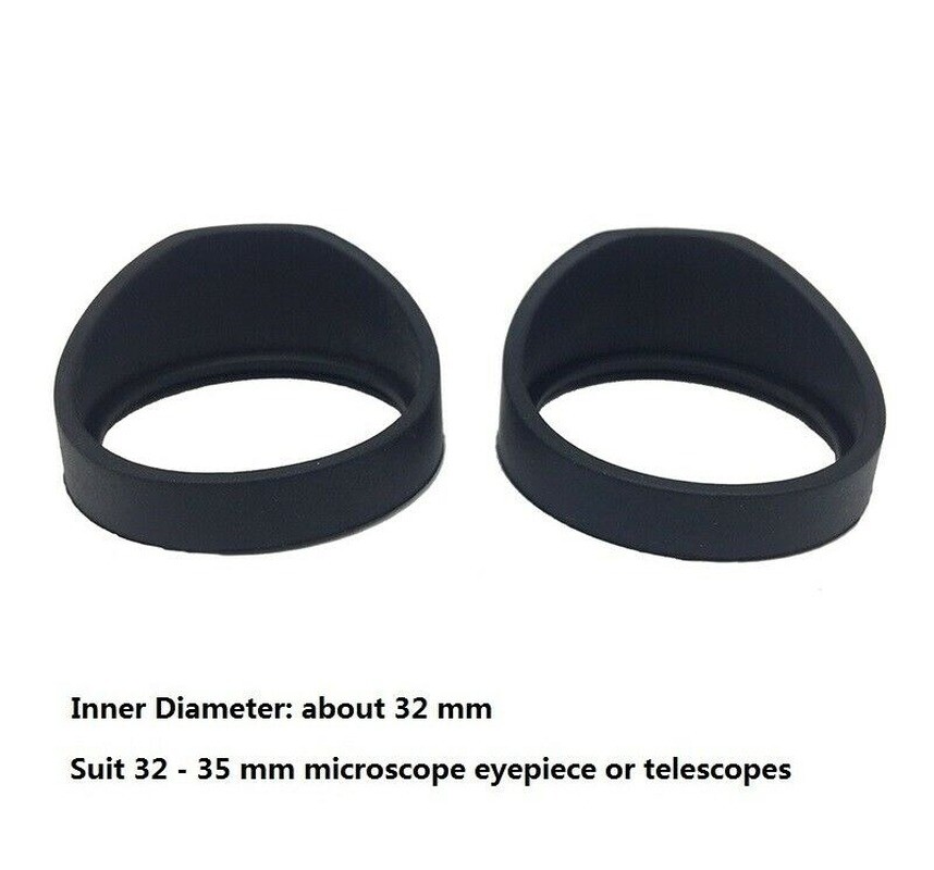 2PCS Eyepiece Eye Shield Rubber Eye Guards Eye Cups for Microscope ...