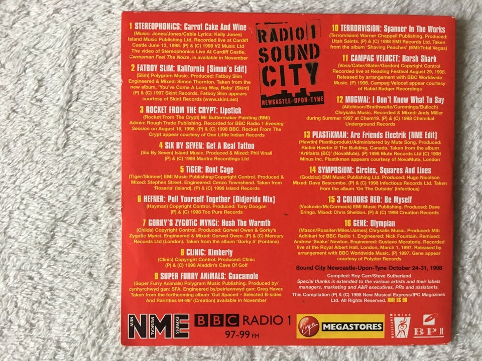 NME , Radio 1 sound city + Clean sweep live at the Astoria + VOX , The ...