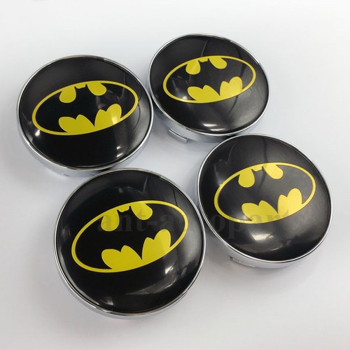 4pcs 60mm Batman Mask Car Wheel Center Hub Cap Badge Emblem Decal ...
