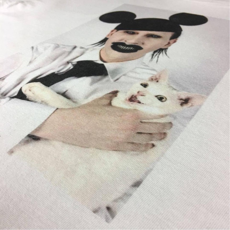 New Instagrammable Rock Print T-Shirt Mickey Marilyn Manson | eBay