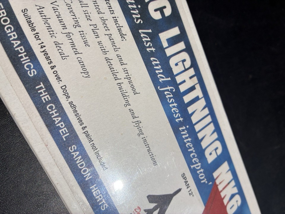 Sealed Aerographics EE Lighting Jetex Jet-x Balsa Model Airplane Kit | eBay