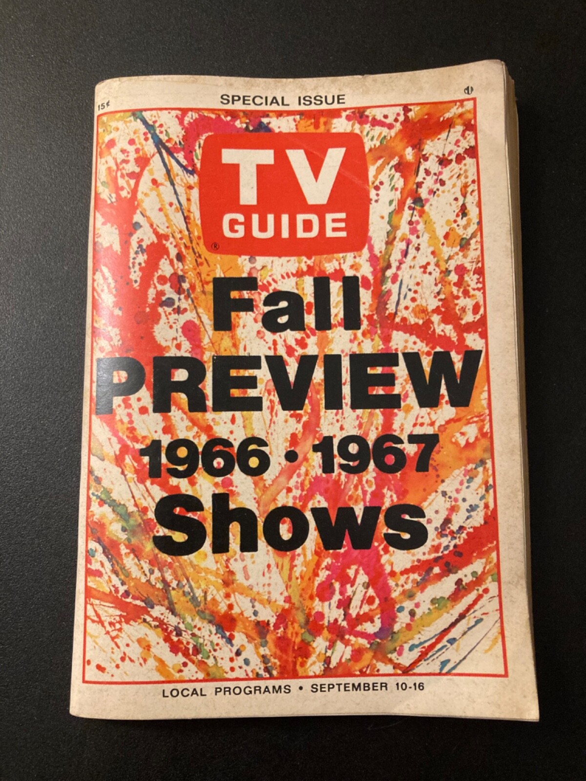 TV Guide Magazine Fall Preview Sept 10-16 - 1966 | eBay