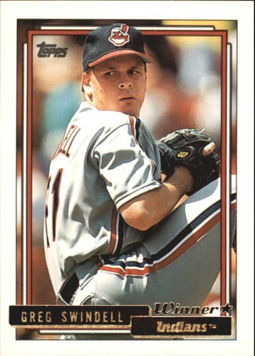 1992 Topps Gold Winners Cleveland Indians Baseball Card #735 Greg ...