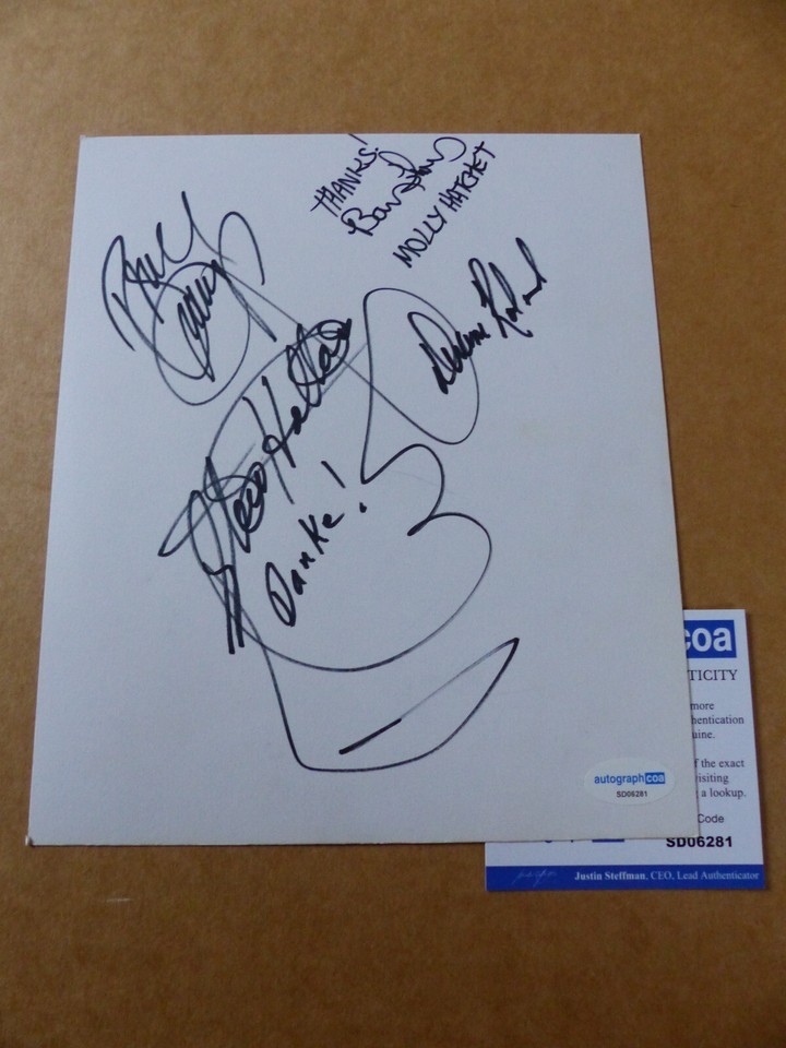 AC/DC Bon Scott signed Autograph 7.4x8.8 inch Autographed Index Card ...