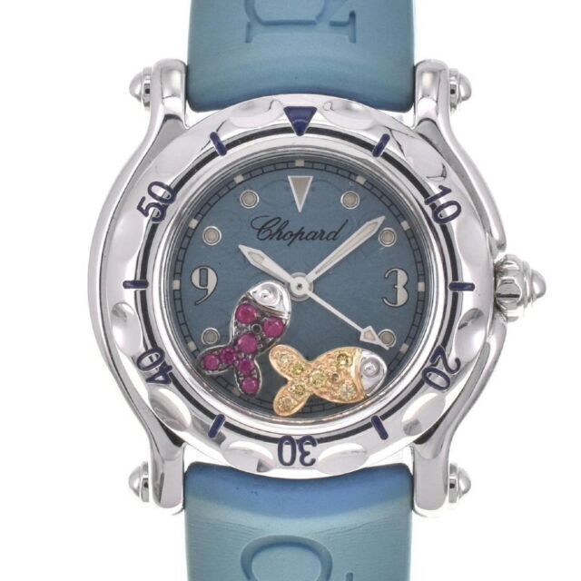 Chopard Happy Sport Blue Women's Watch - 27/8923-402 for sale online | eBay
