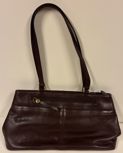 Etienne Aigner Leather Shoulder bag Brown double strap Zip | eBay