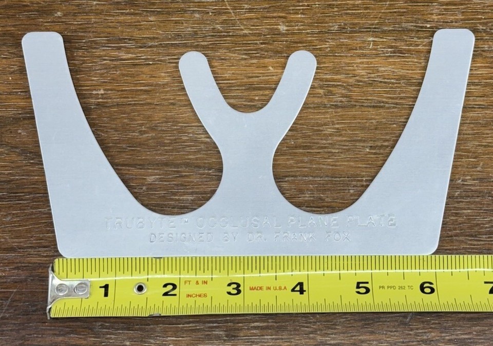 Trubyte Occlusal Plane Plate Dr Frank Fox Plane Plate | eBay