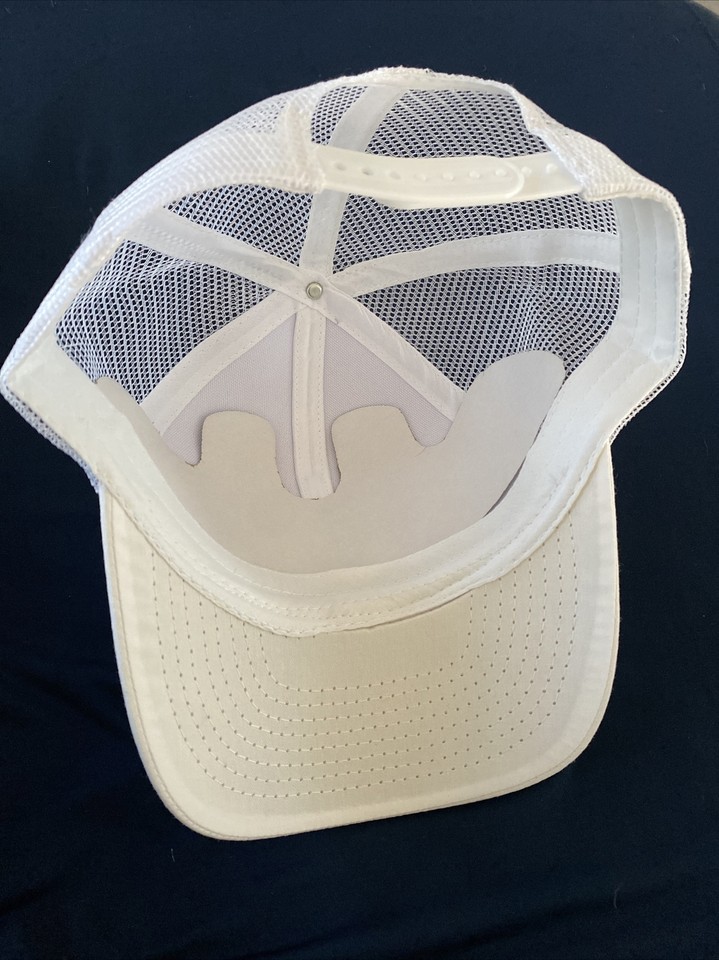 NFL SHIELD LOGO REFEREE OFFICIALS GAME HAT CAP WHITE CANVAS & MESH ...